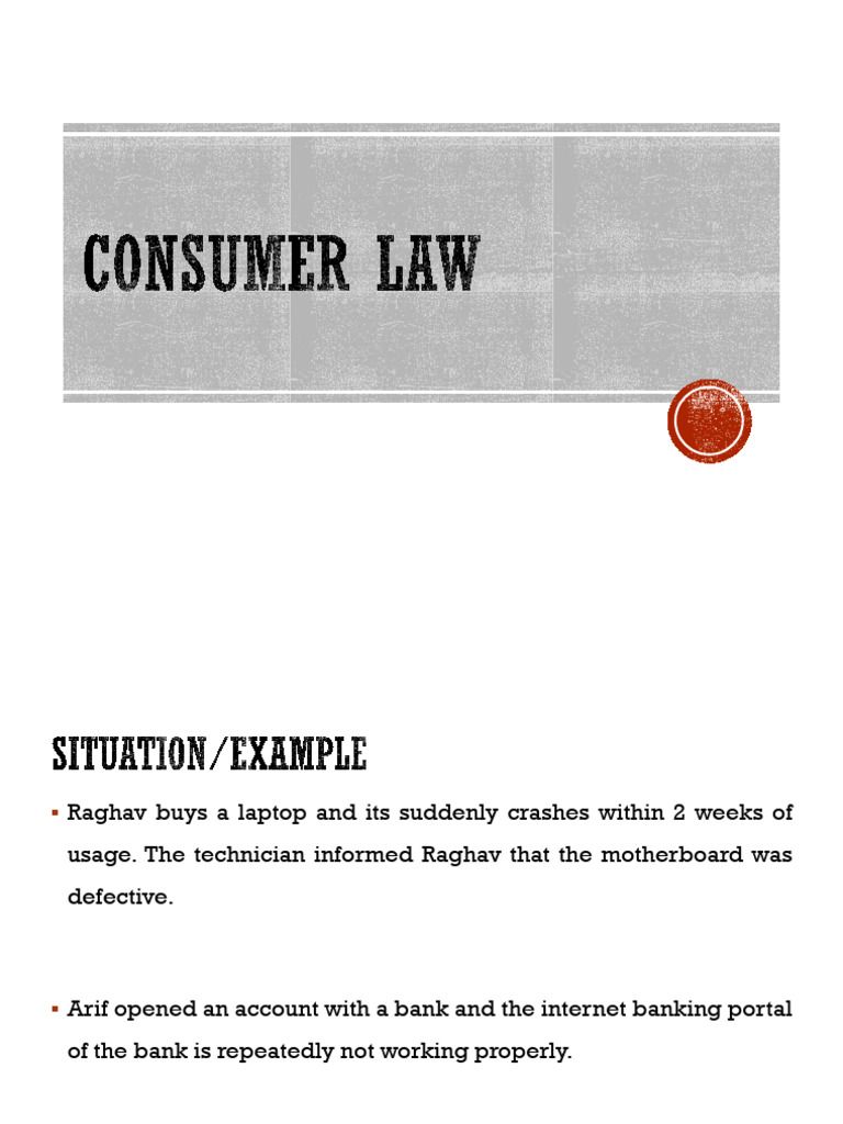 Consumer Law, Competition Regulation and Conclusion Session Upload ...