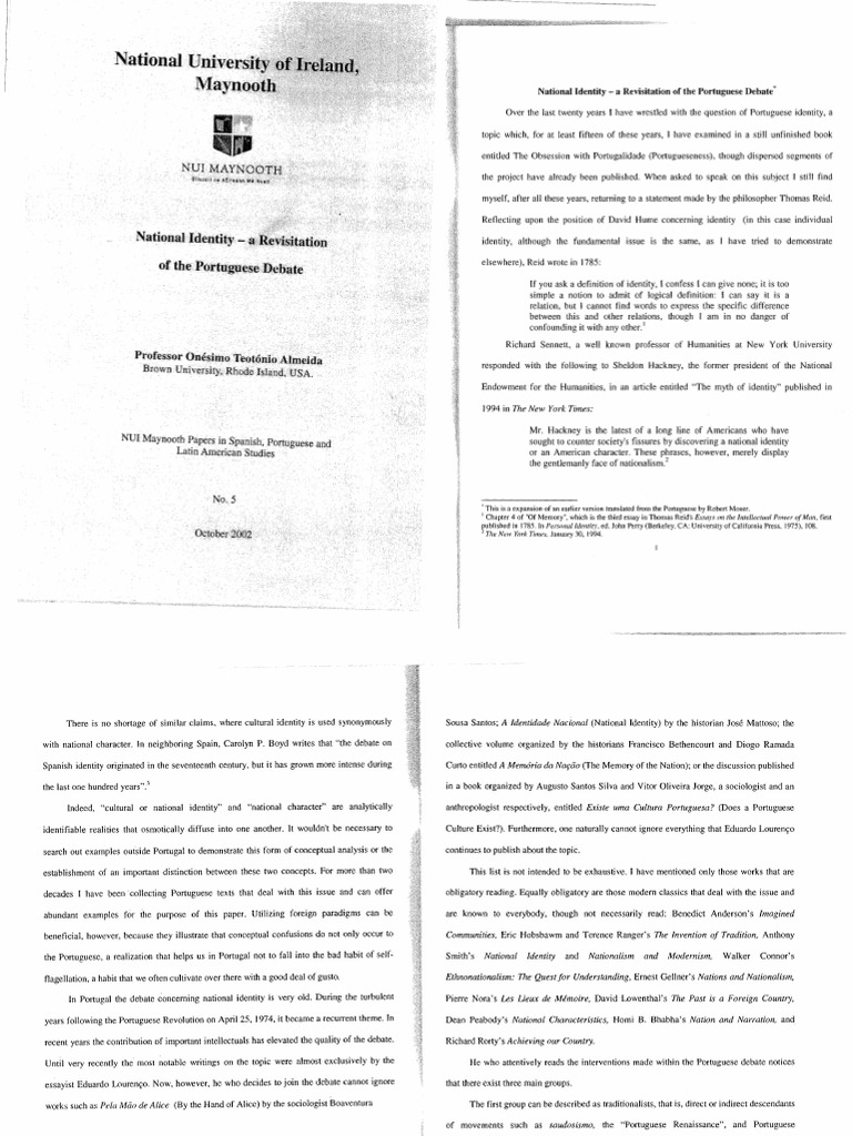 Revisiting Portuguese National Identity | PDF | Iberian Peninsula ...