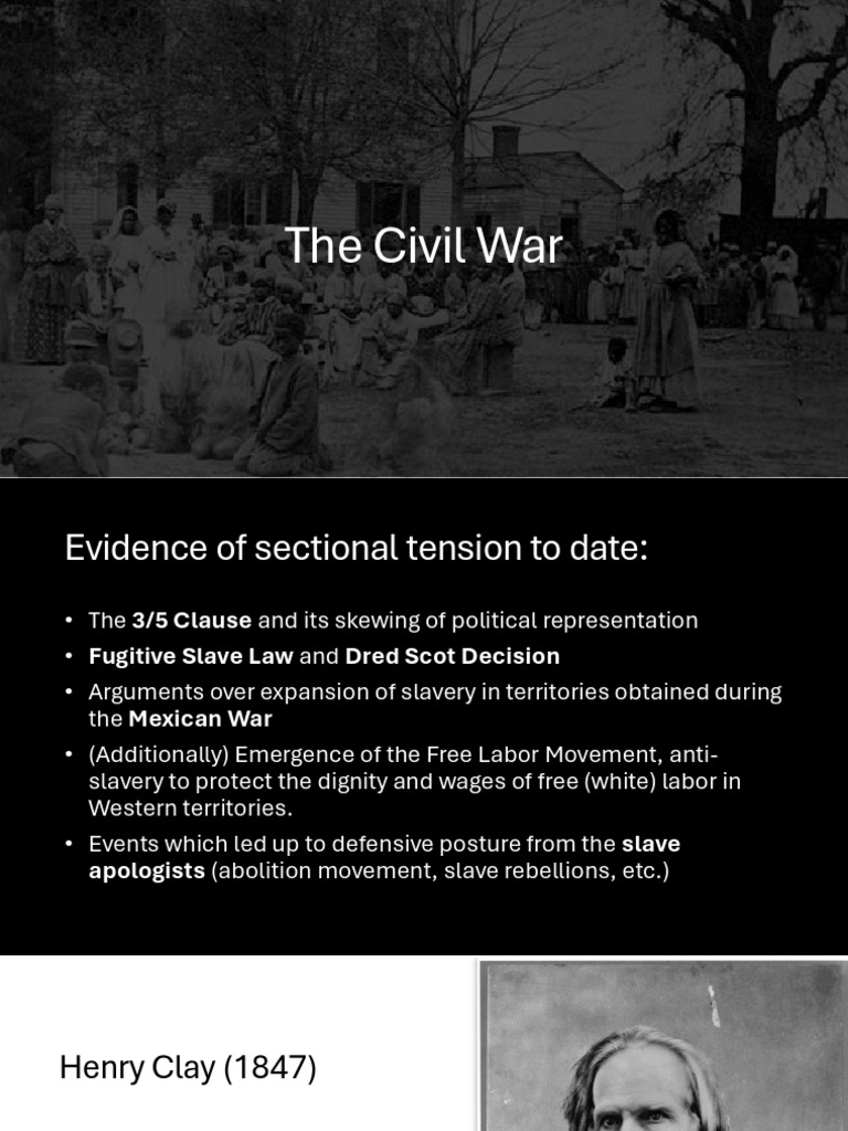 Civil War: Refugees, Contraband, and Tensions | PDF