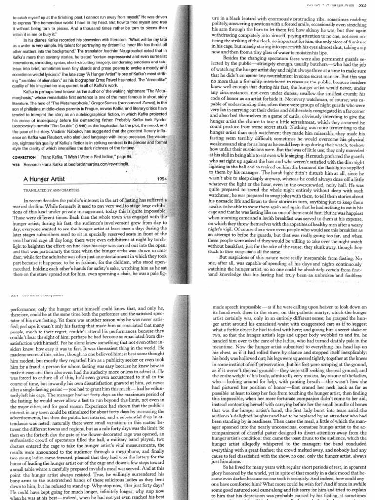 A Hunger Artist | PDF