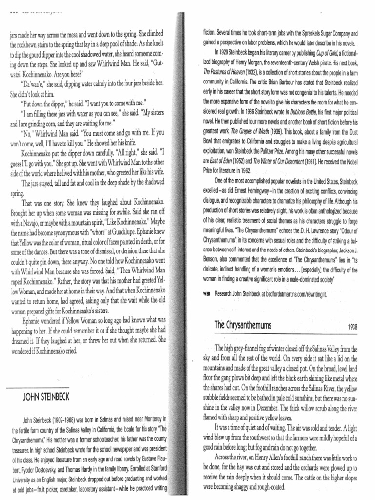 The Chrysanthemums | PDF