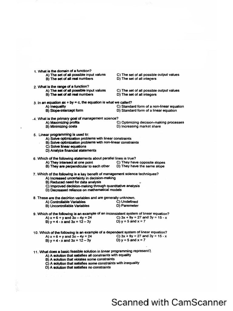 Man Sci | PDF | Linear Programming | Theoretical Computer Science