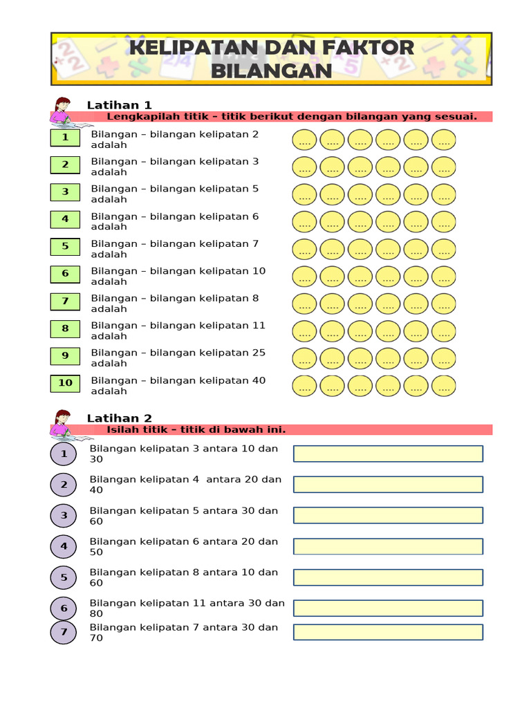 Kelipatan dan faktor Bilangan | PDF