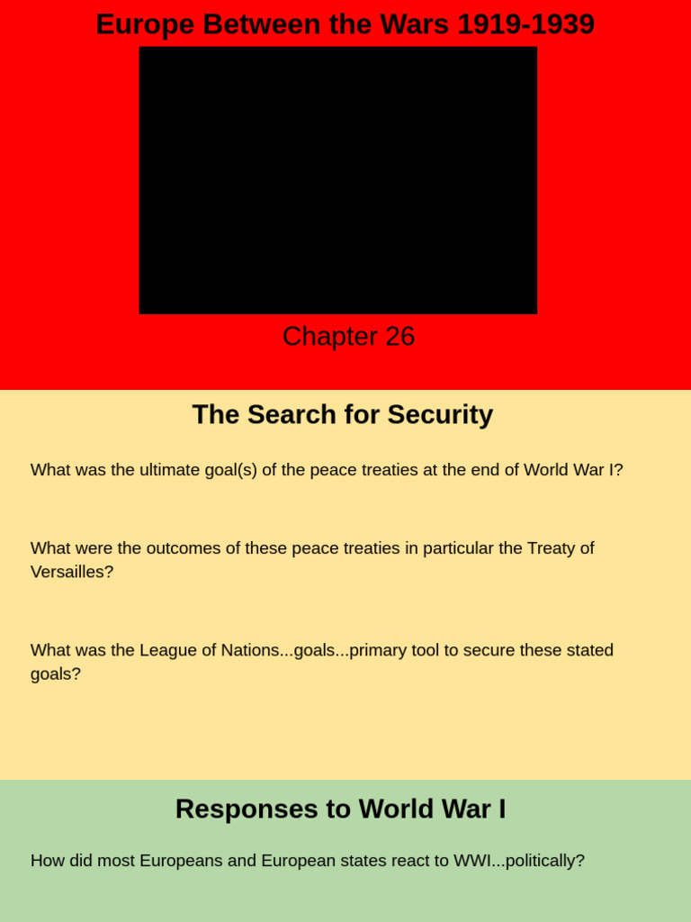 Ch. 26.1 Europe Between The Wars 1919-1939 | PDF | Joseph Stalin ...