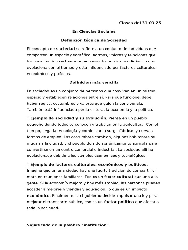 Definición de Sociedad | PDF
