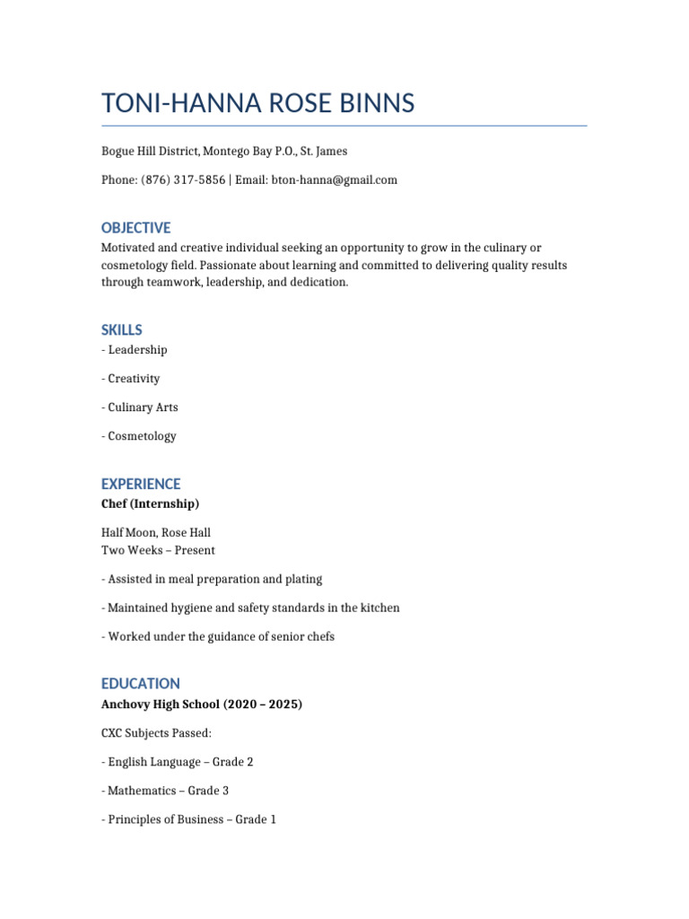Toni-Hanna_Rose_Binns_Resume | PDF