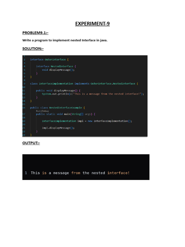 Ex-9 Java | PDF