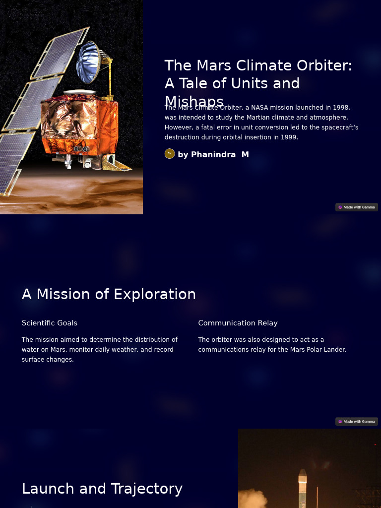 The Mars Climate Orbiter A Tale of Units and Mishaps | PDF | Mars ...