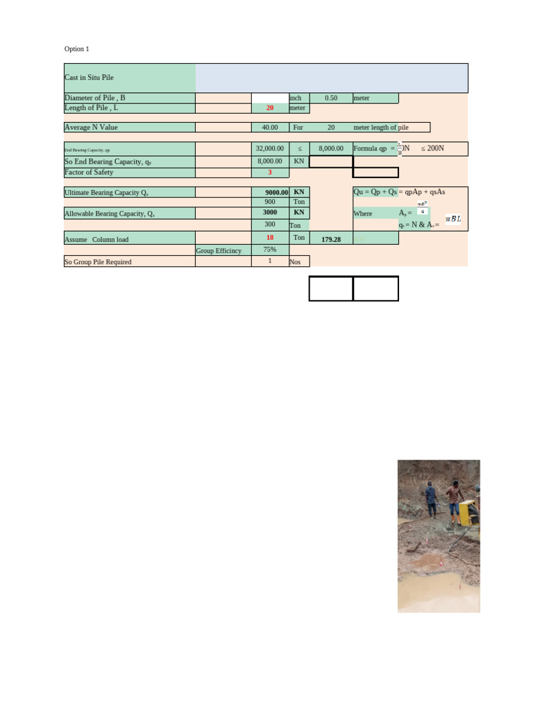 Pile Capacity Using SPT Values - Su | PDF | Deep Foundation | Soil Mechanics