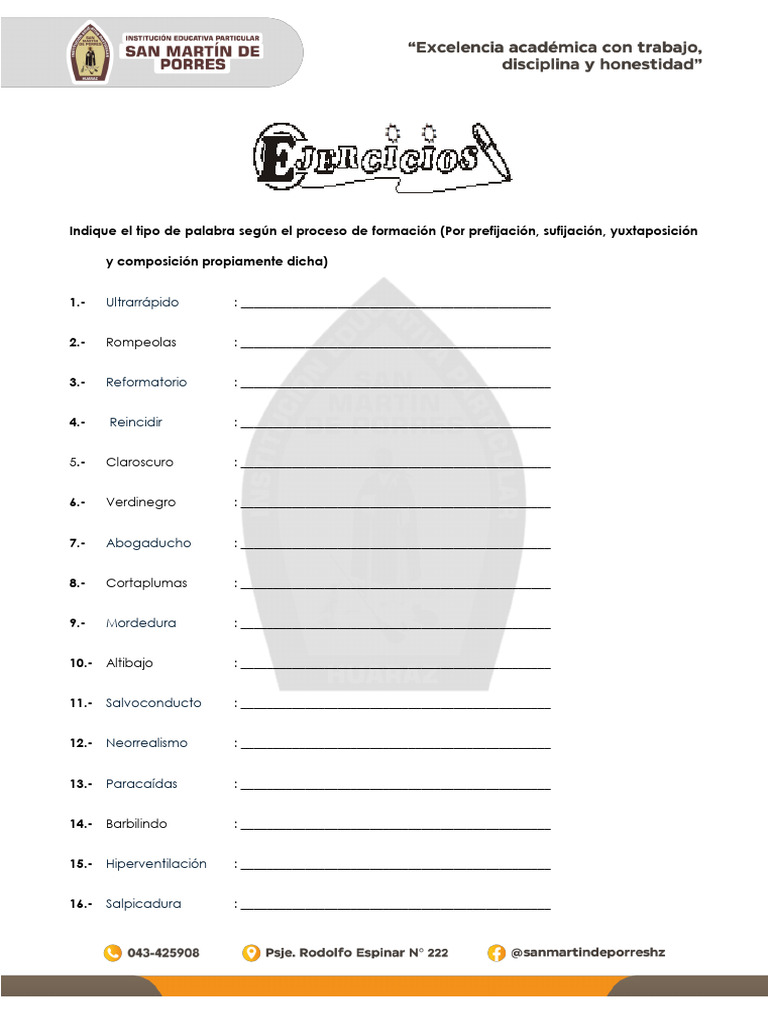 ficha RV 4° Grado 2025 abril | PDF
