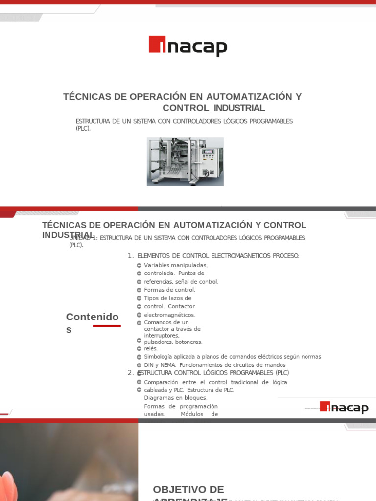 Unidad 1 ESTRUCTURA DE UN SISTEMA CON PLC - FINAL | PDF | Controlador ...