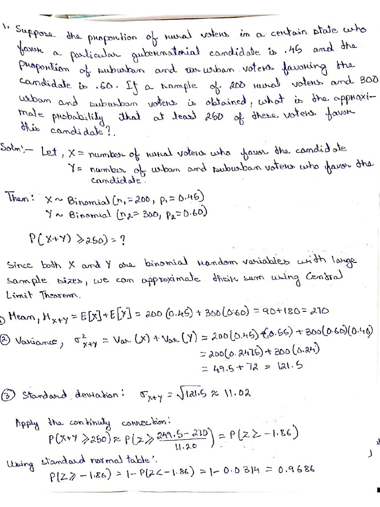 Probstat Tutorial-11 Sol | PDF