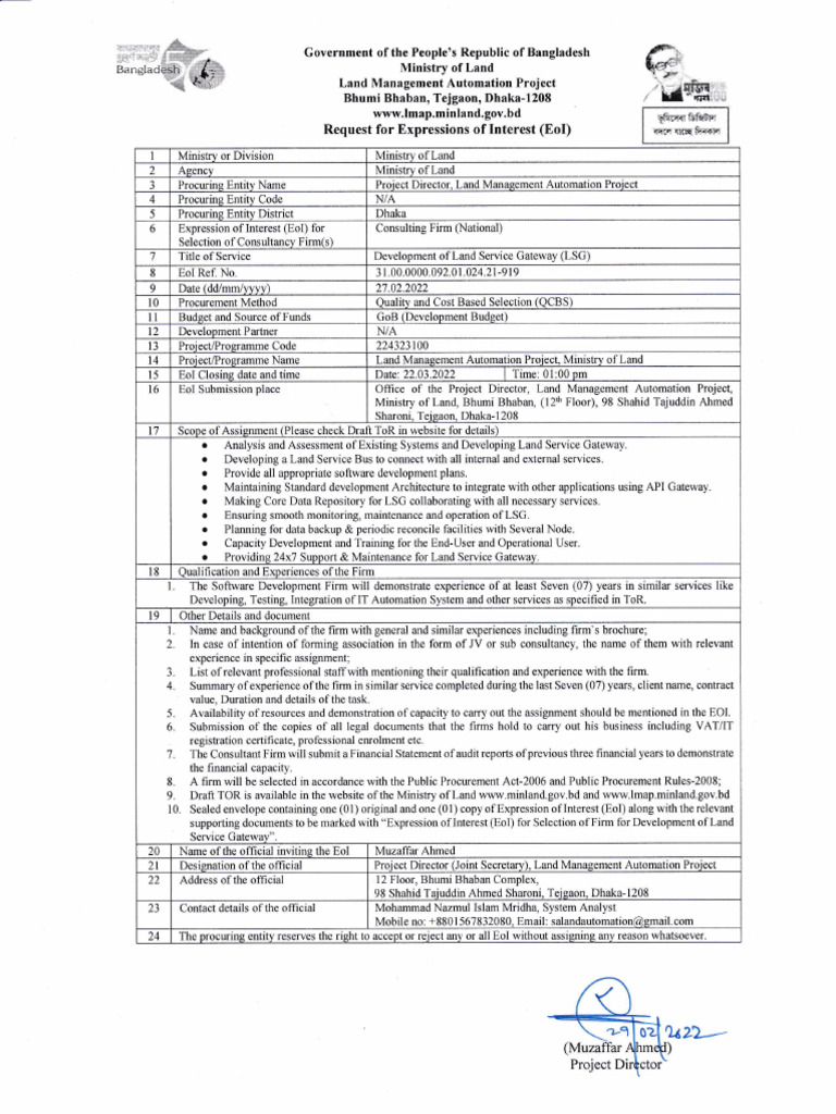 LSG Signed EoI - 20220227 - 0001 | PDF | Computing