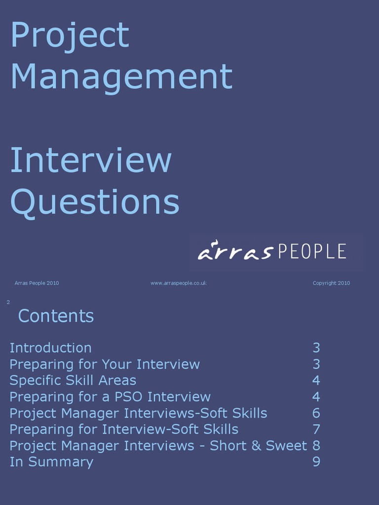 Project Management-Interview Questions | PDF | Project Management | Expert
