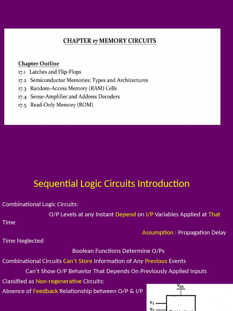 Sequential Circuits CP MNIT J | PDF | Logic Gate | Electronic Circuits
