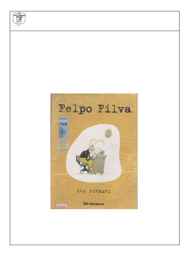 Atividades Projeto Felpo Filva-1 | PDF | Livros