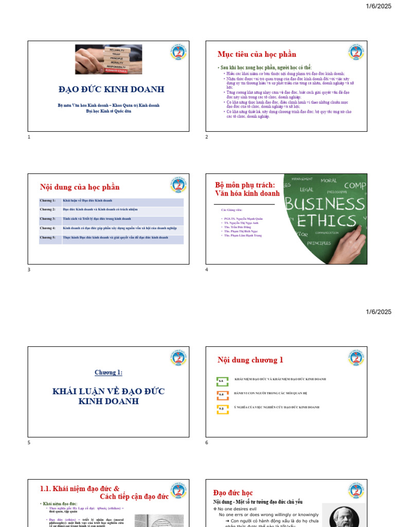 Slide Bo Mon DDKD 2025 | PDF