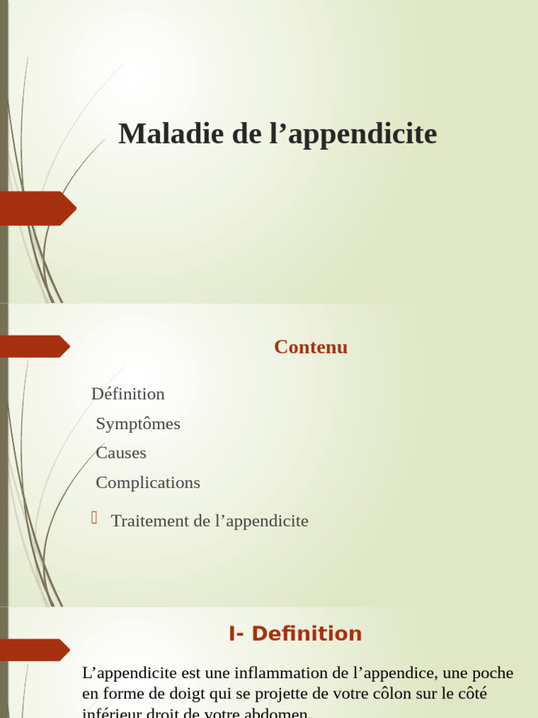 Traduction - Appendicitis Disease Le Sage | PDF | Chirurgie | Maladies ...