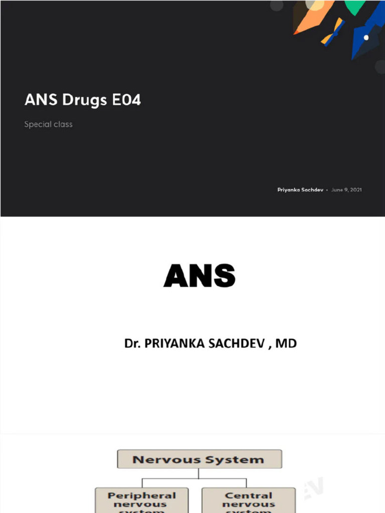 ANS Drugs E04 No Anno | PDF