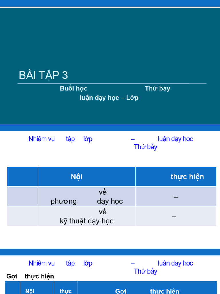 BÀI TẬP 3 K2CD NVSP (mindmap PPDH) 30.11.2024 | PDF