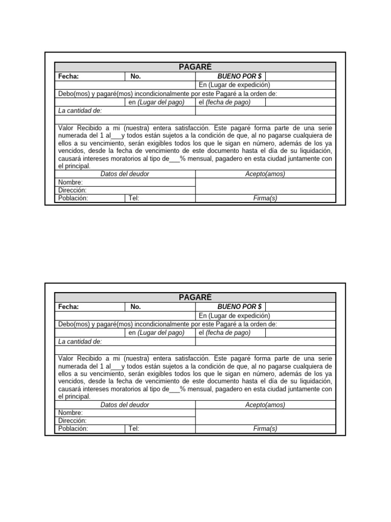 Copia De Pagaré Pdf