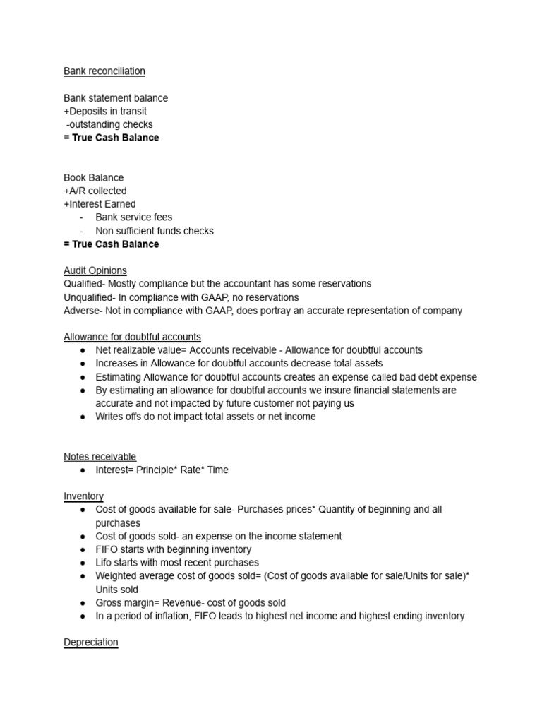 Acct 200 Key Takeaways Pdf