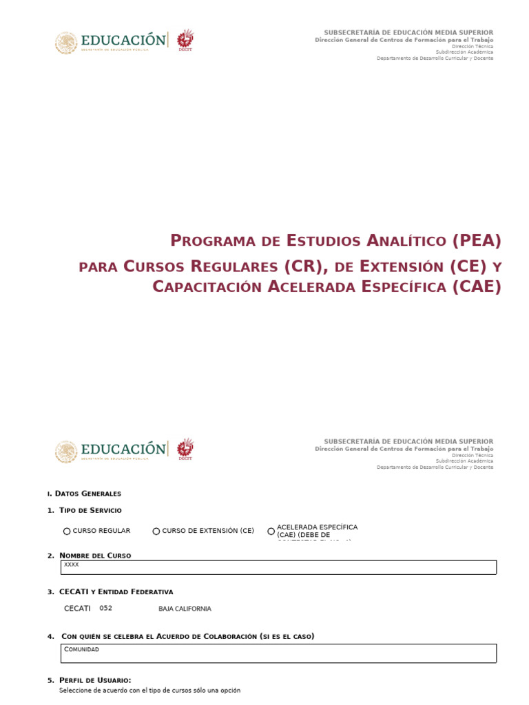 C52 PEA - Ciclo Escolar 2022-2023.docx (CORREGIDO) | PDF | Evaluación ...