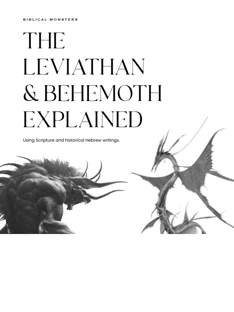 Leviathan and Behemoth Explained | PDF | Bible | Angel