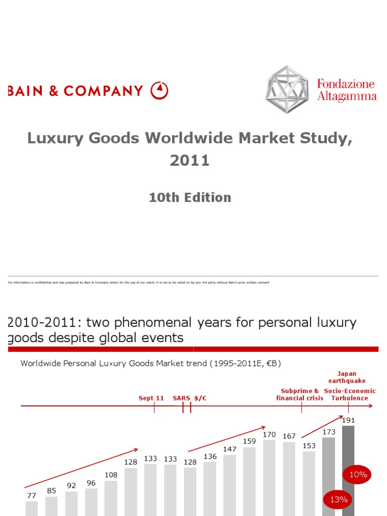 BAIN 2011 Luxury Market Study | PDF | Luxury Goods | Retail