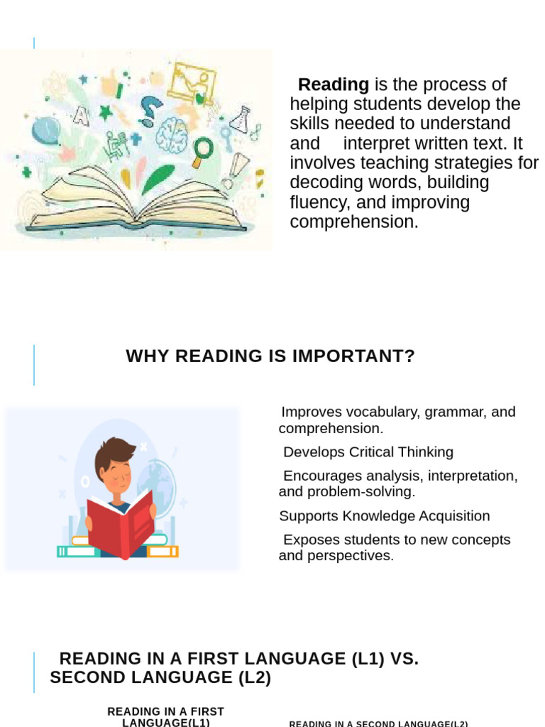 Reading Presentation | PDF | Reading Comprehension | Second Language