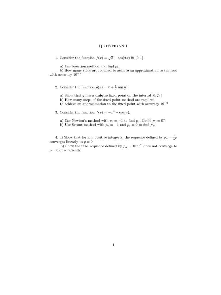 Exercises 1 | PDF
