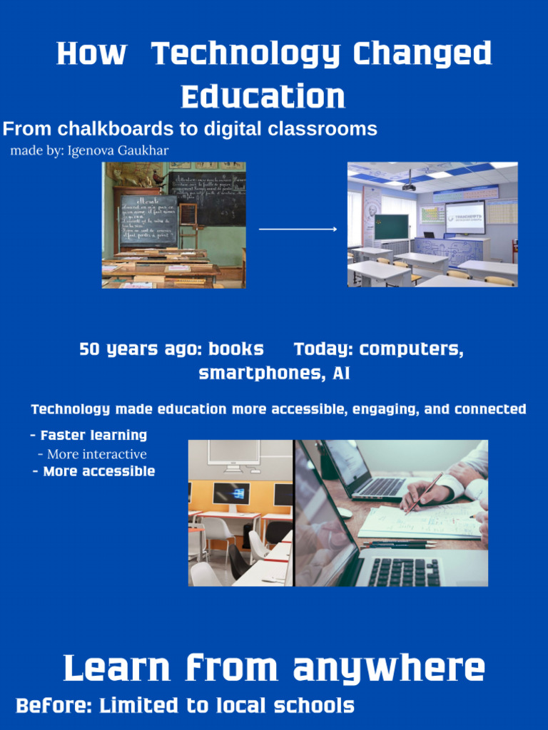 How Technology Changed Education PDF | PDF