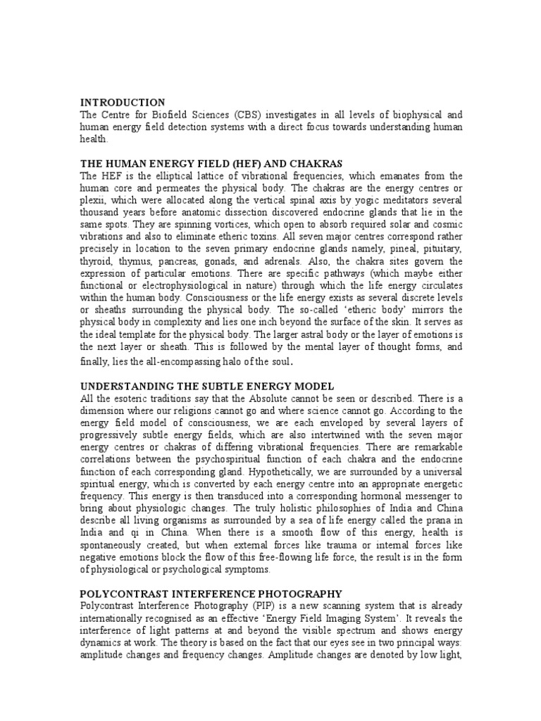 Understanding The Human Energy Field | PDF | Chakra | Color