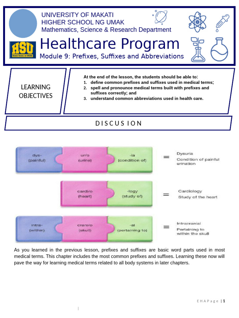 HCP-MODULE-9-Prefixes-Suffixes-and-Abbreviations | PDF | Linguistics ...
