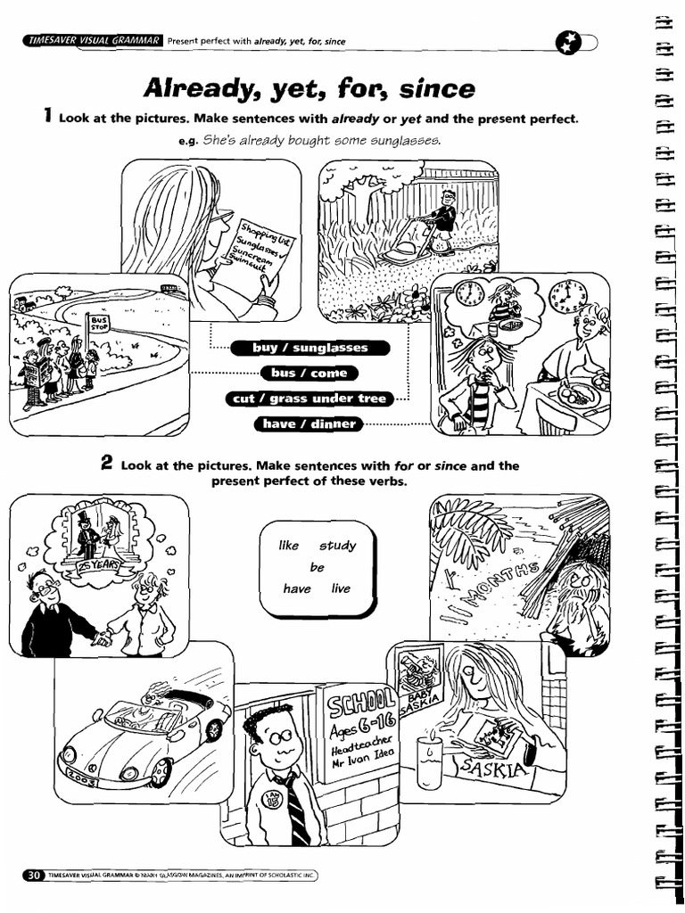 Present Perfect Already, Yet, For, Since | PDF