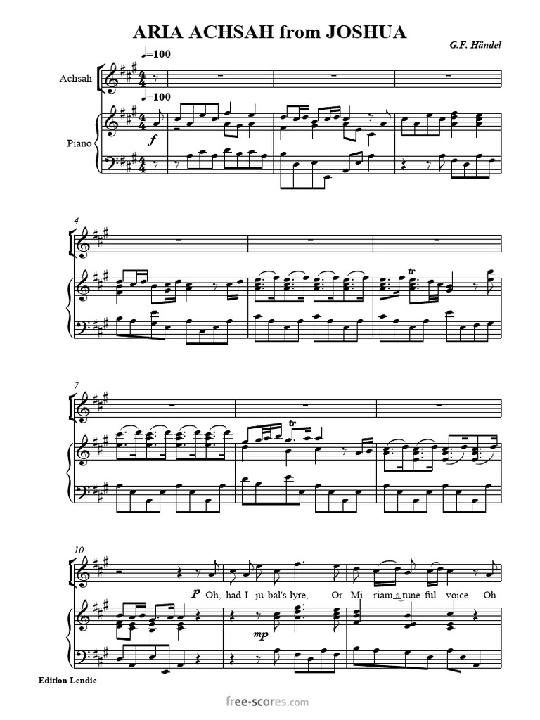 Oh! Had I Jubal's Lyre - Handel 2 | PDF | Music Based On The Bible | Oratorios