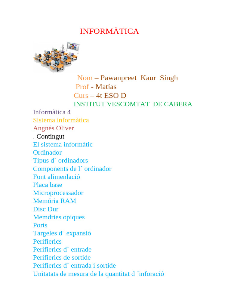 Informàtica Presentation | PDF