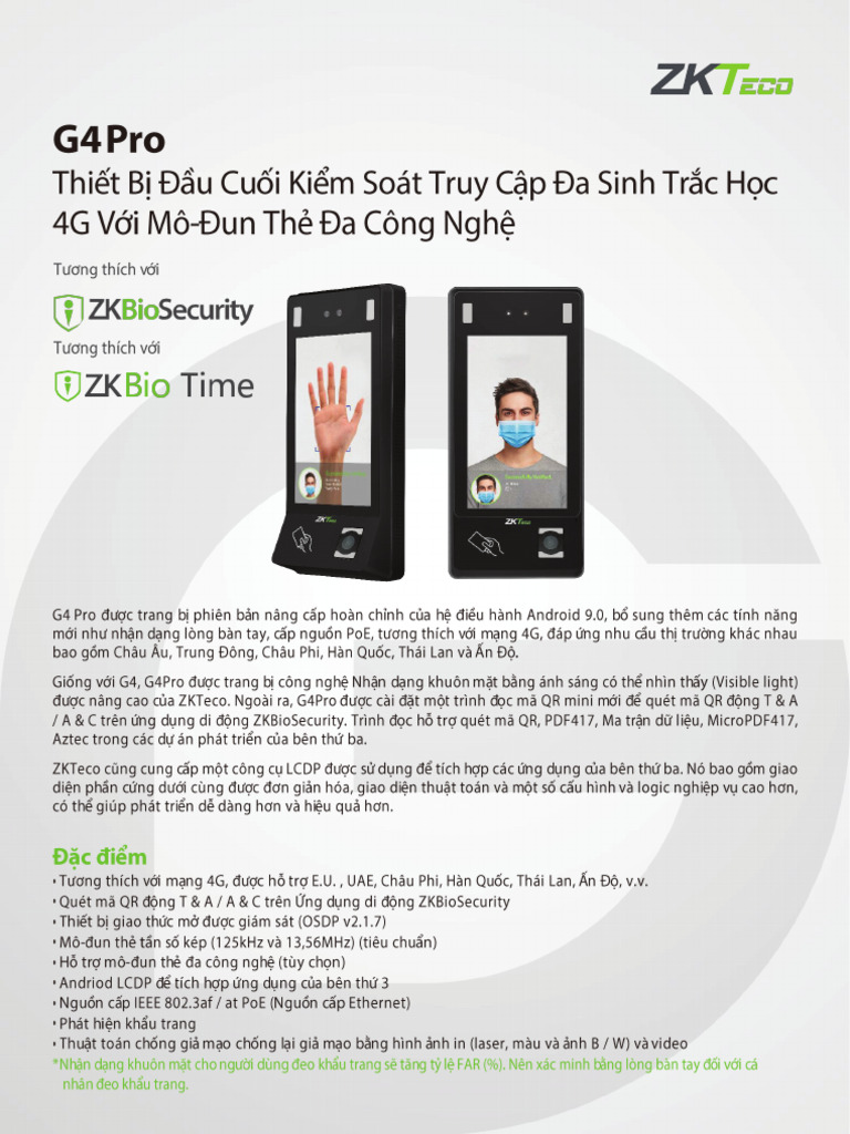 G4 Pro Vietnamese Datasheet | PDF