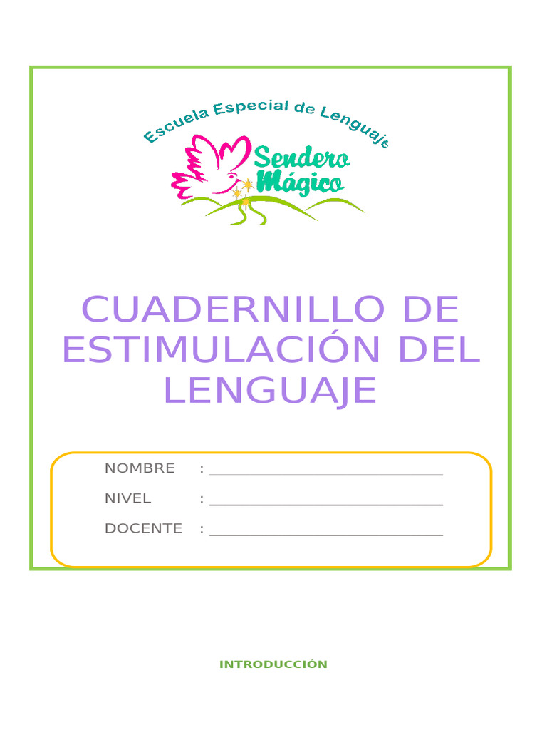 CUADERNILLO DE ESTIMULACIÓN DEL LENGUAJE | PDF