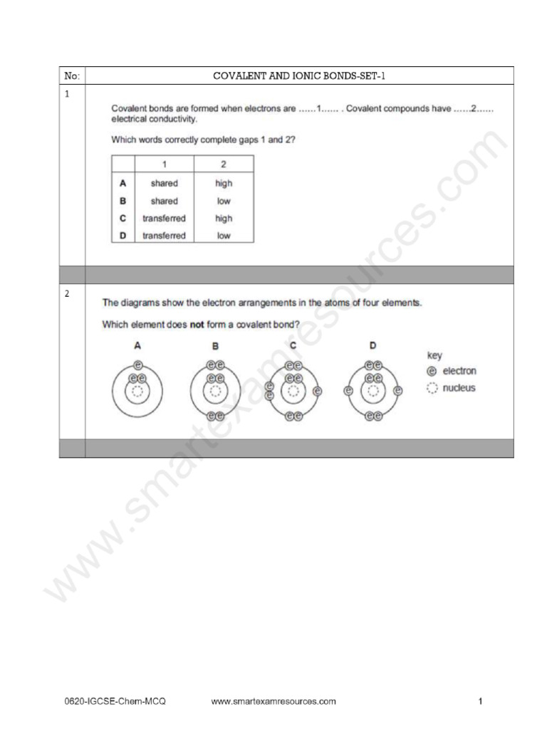 Chemistry Classified Selective Topics P2 QP | PDF