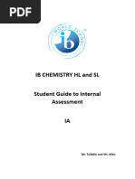 Chemistry IA Structure Guide 2025 | PDF | Experiment | Uncertainty