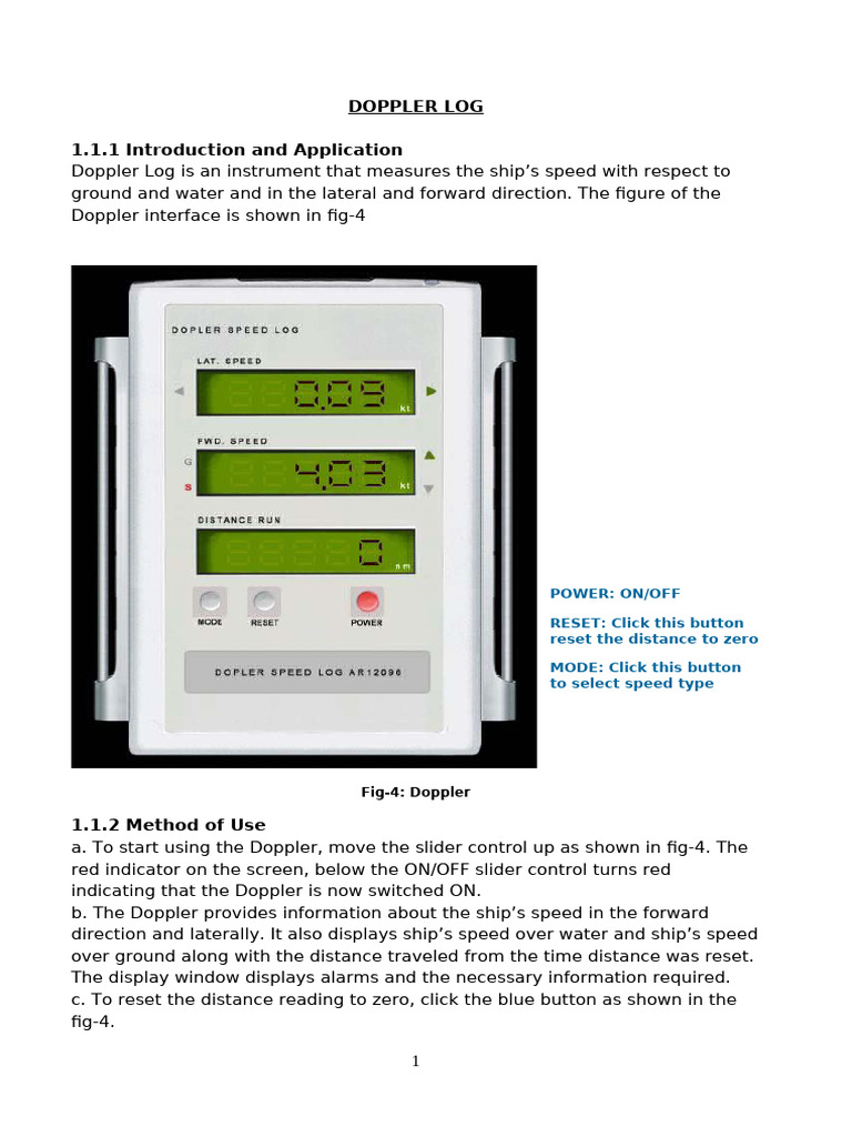 11 Echo Sounder Doppler Log | PDF | Ships