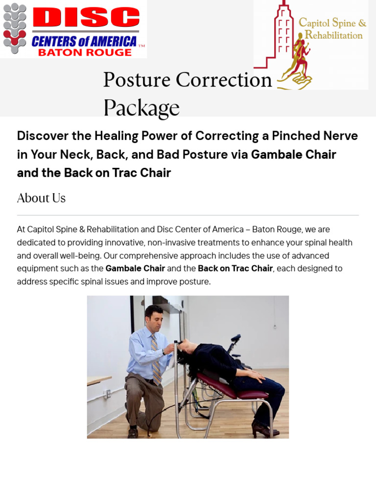 Posture Correction with Advanced Chairs | PDF | Physical Therapy ...