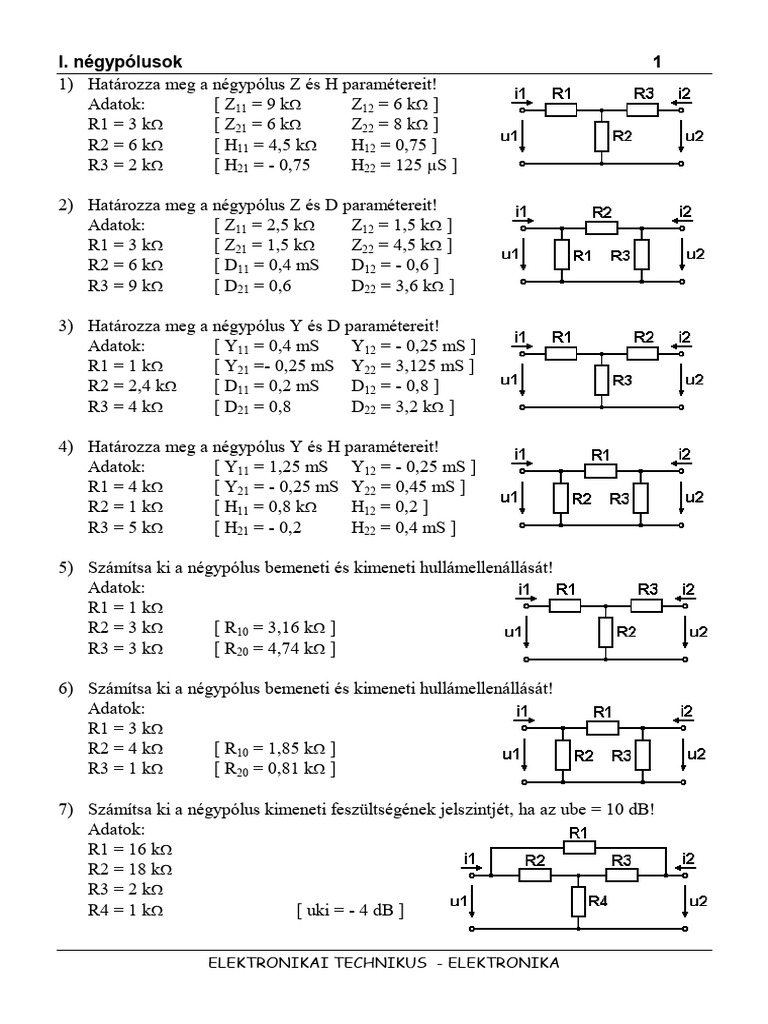 Elnika Gyak 01 | PDF