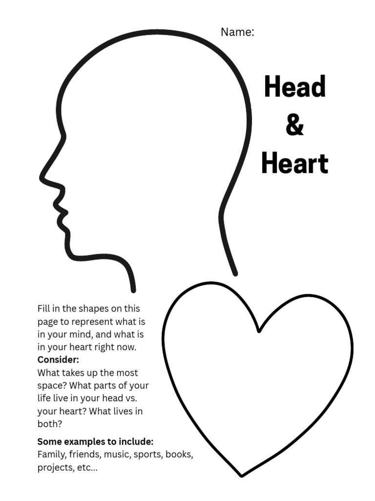Head and Heart Reflection Exercise | PDF
