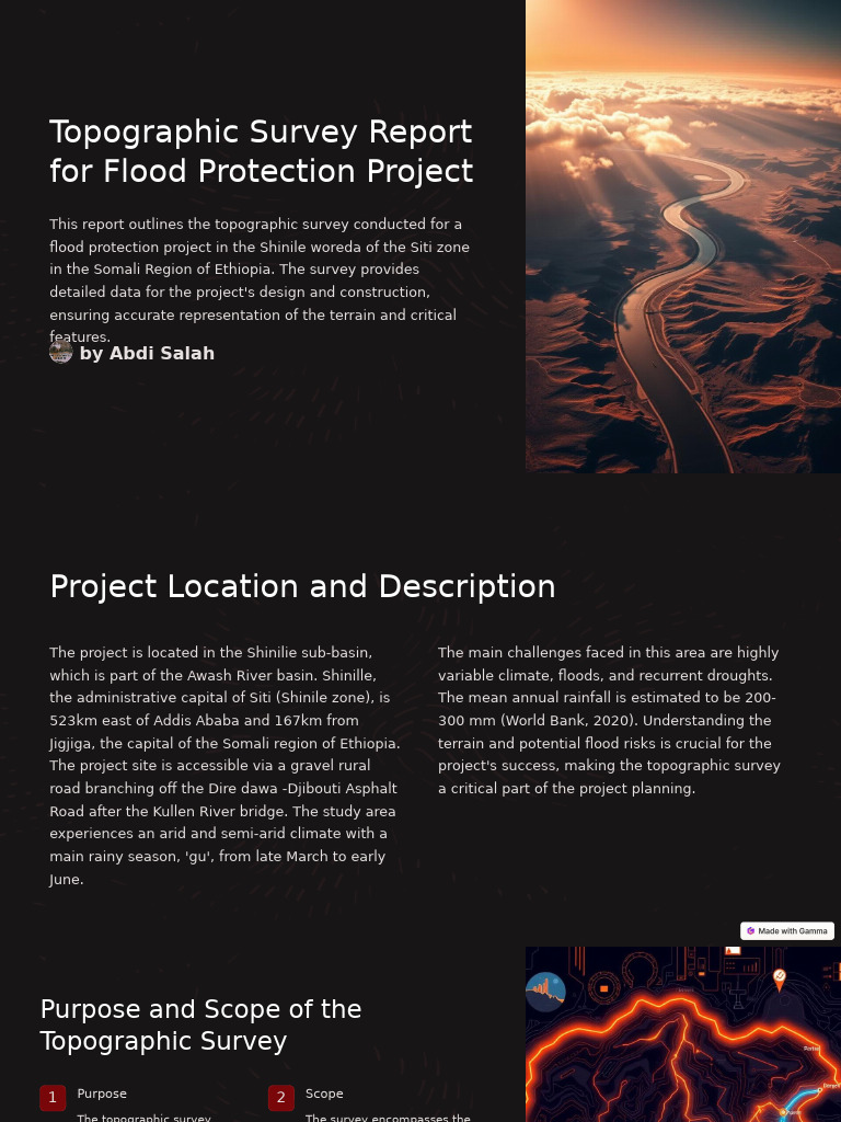 Topographic-Survey-Report-for-Flood-Protection-Project | PDF ...