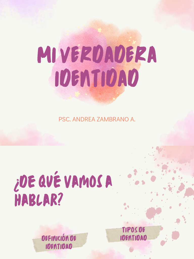 Definición y Tipos de Identidad | PDF