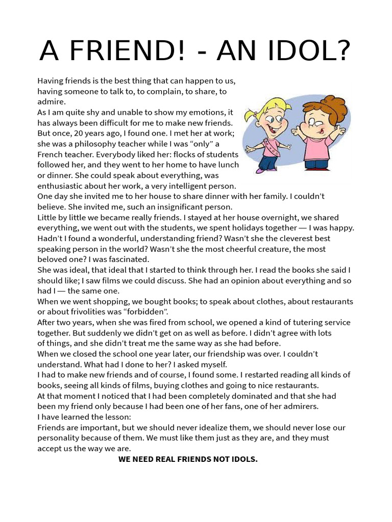 The Journey of Friendship and Self-Discovery | PDF