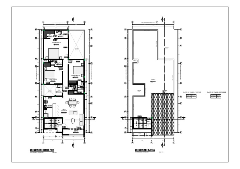 Vivienda Tercer Piso y Azotea | PDF