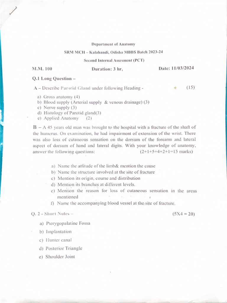 Second Internal | PDF